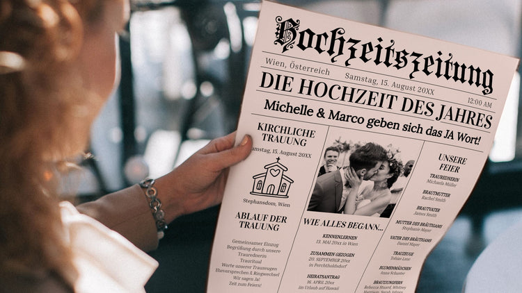 Creative Newspaper Templates | Unique Event Designs – marryful